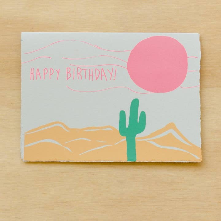 Birthday Desert Card – Geometry Garden & Floral Shop