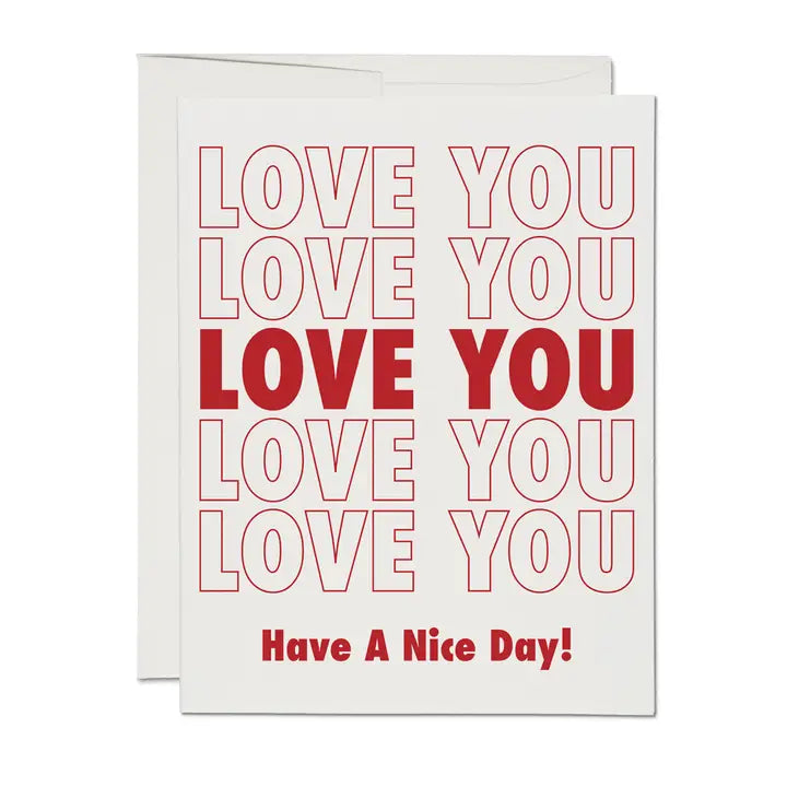 Grocery Bag Love Greeting Card – Geometry Garden & Floral Shop