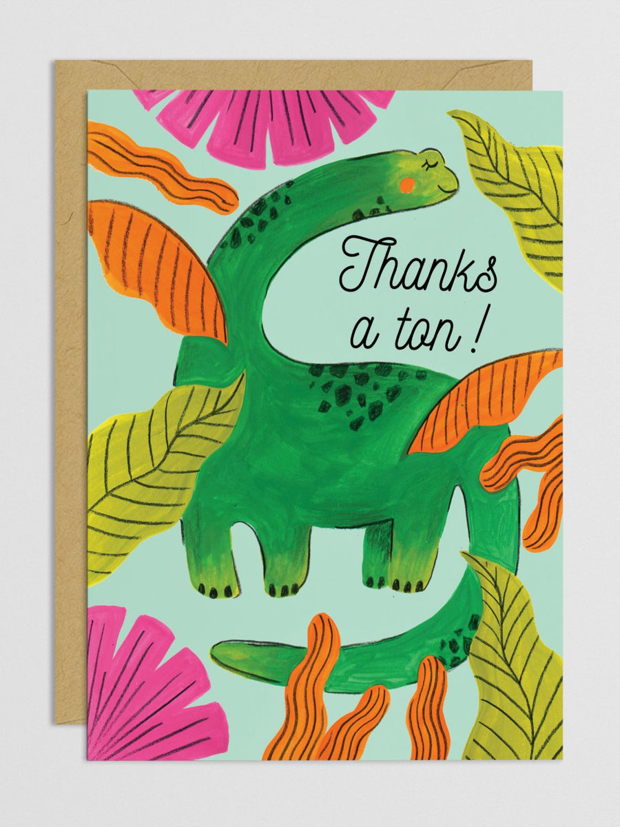 Thanks A Ton Card – Geometry Garden & Floral Shop